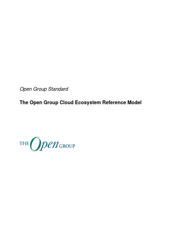 C141 Cloud Ecosystem Reference Model Pdf Software As A Service
