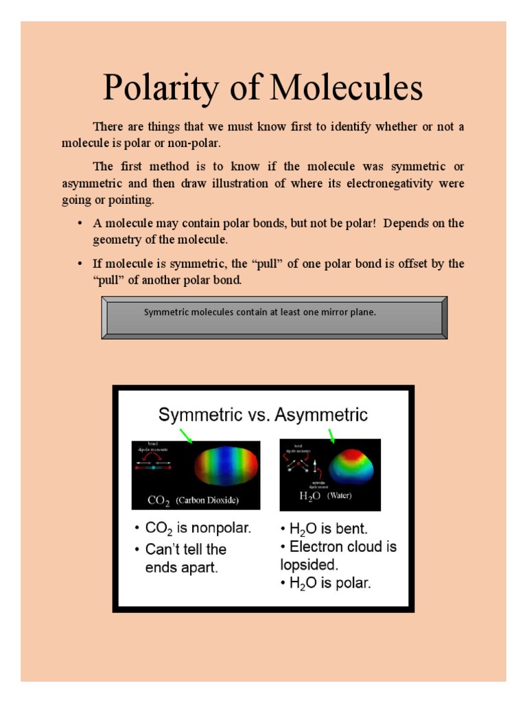 Molecule Polarity Identification Guide | PDF