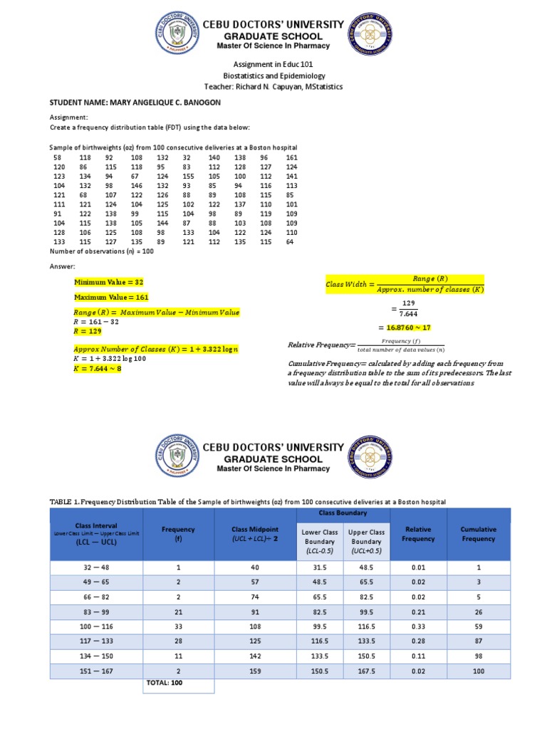 BioStat Assignment 3 | PDF | Logarithm | Applied Mathematics