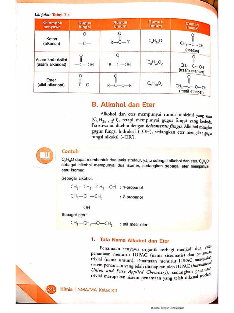Alkohol Dan Eter | PDF