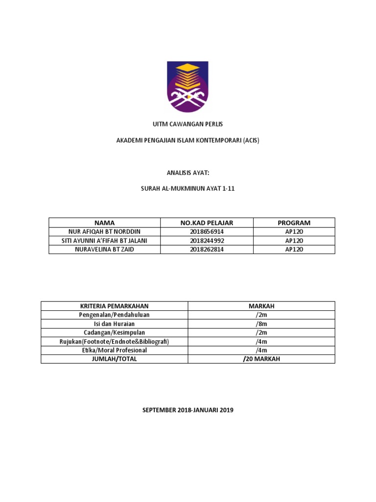 Assignment Ctu101 Pdf
