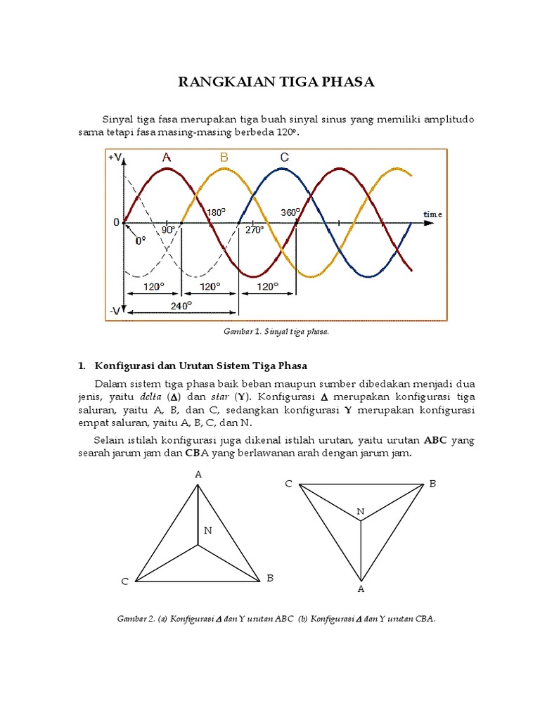 Rangkaian Tiga Fasa PDF | PDF