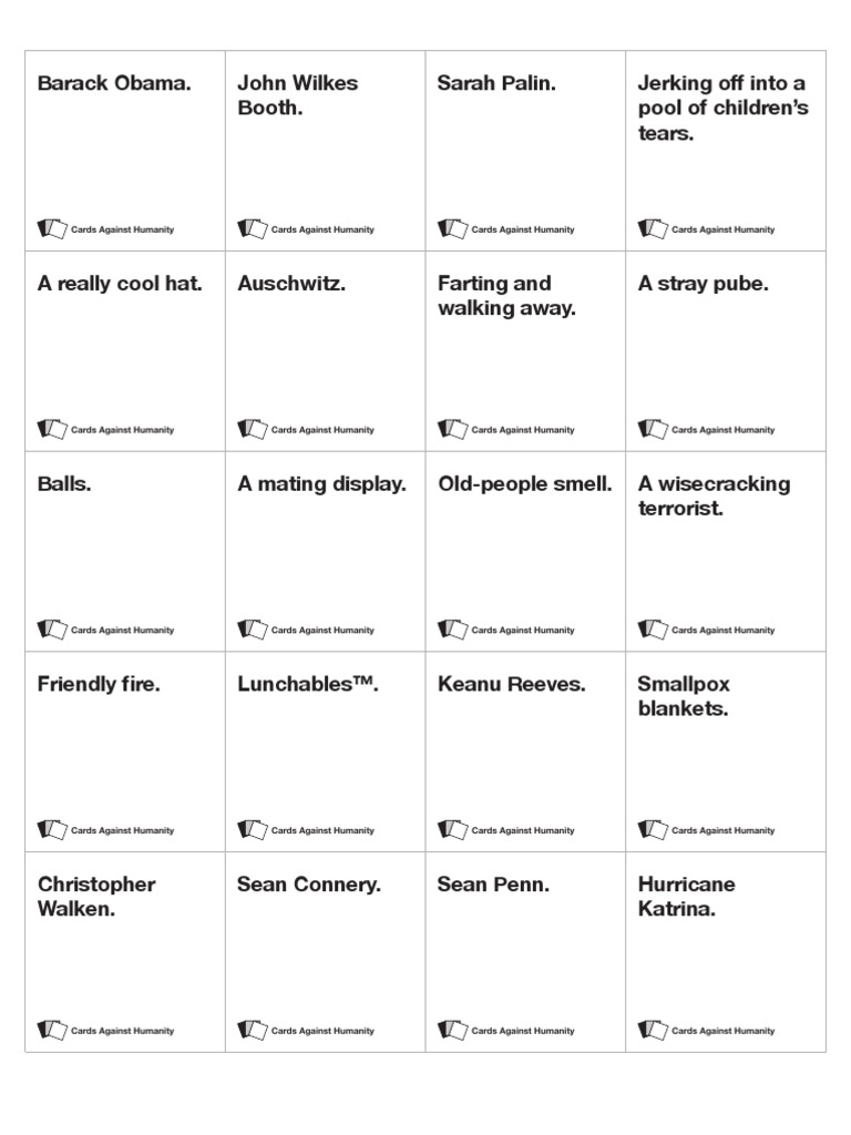 Cards Against Humanity | PDF