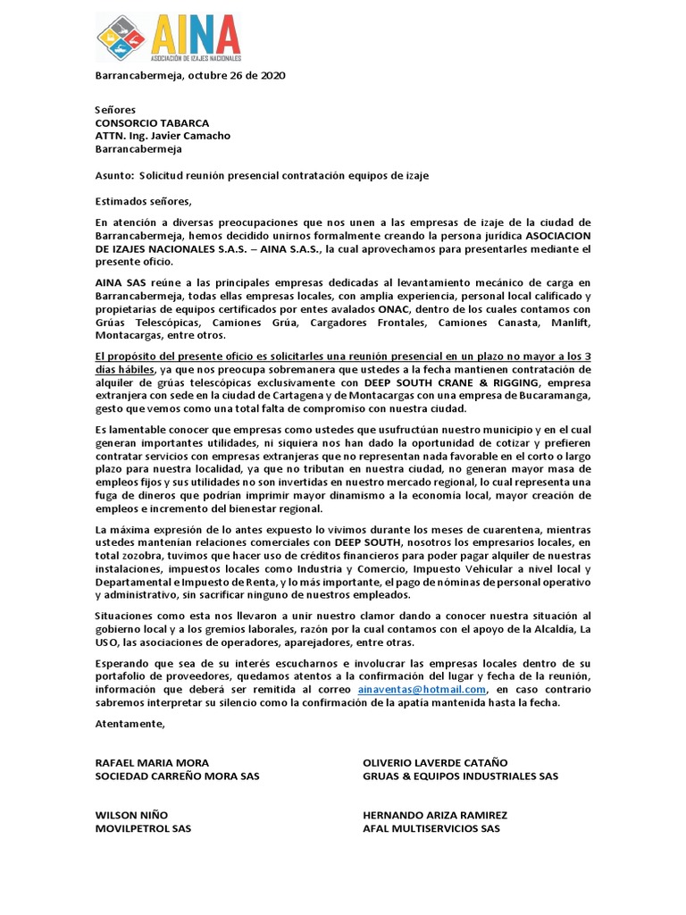 CARTA AINA TABARCA 2.0 1pag | PDF