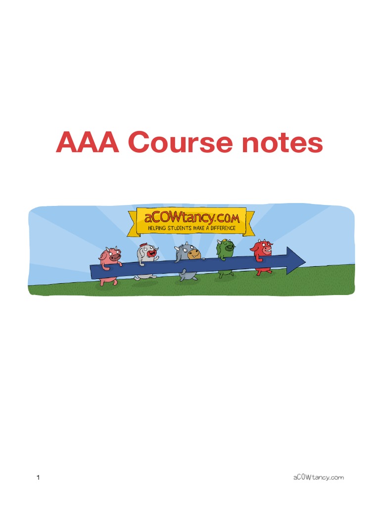 ACCA AAA (P7) Course Notes PDF | PDF | Money Laundering | Financial ...