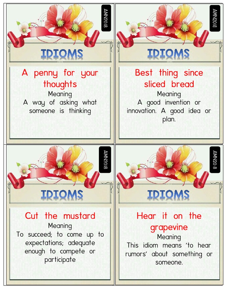 Mini Idioms Book PDF | PDF