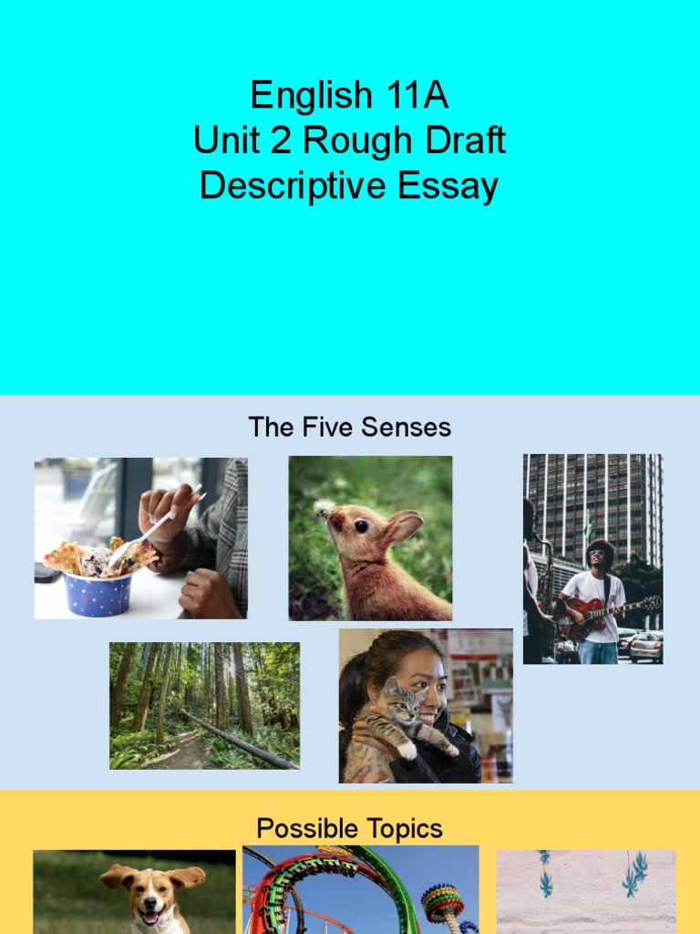 Descriptive Essay Guide: Five Senses | PDF