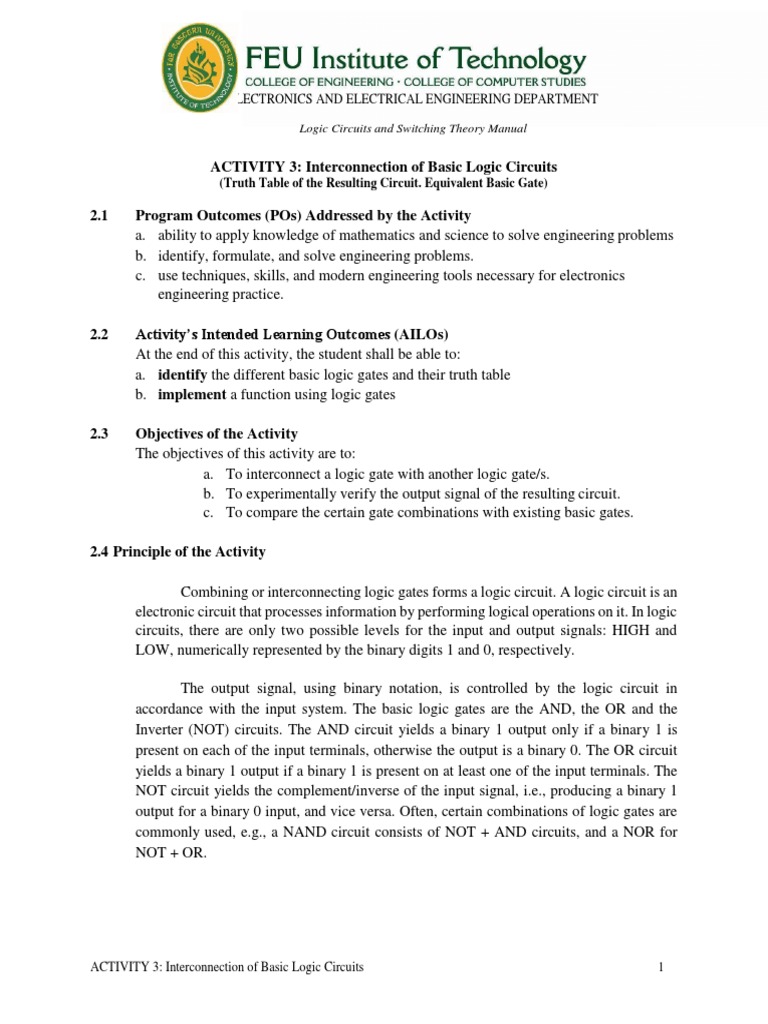 Ventics - Logics Exp3 | PDF | Logic Gate | Electronic Circuits