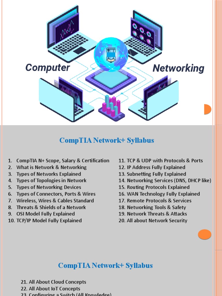 CompTIA Network+ | PDF | Network Topology | Internet Protocol Suite