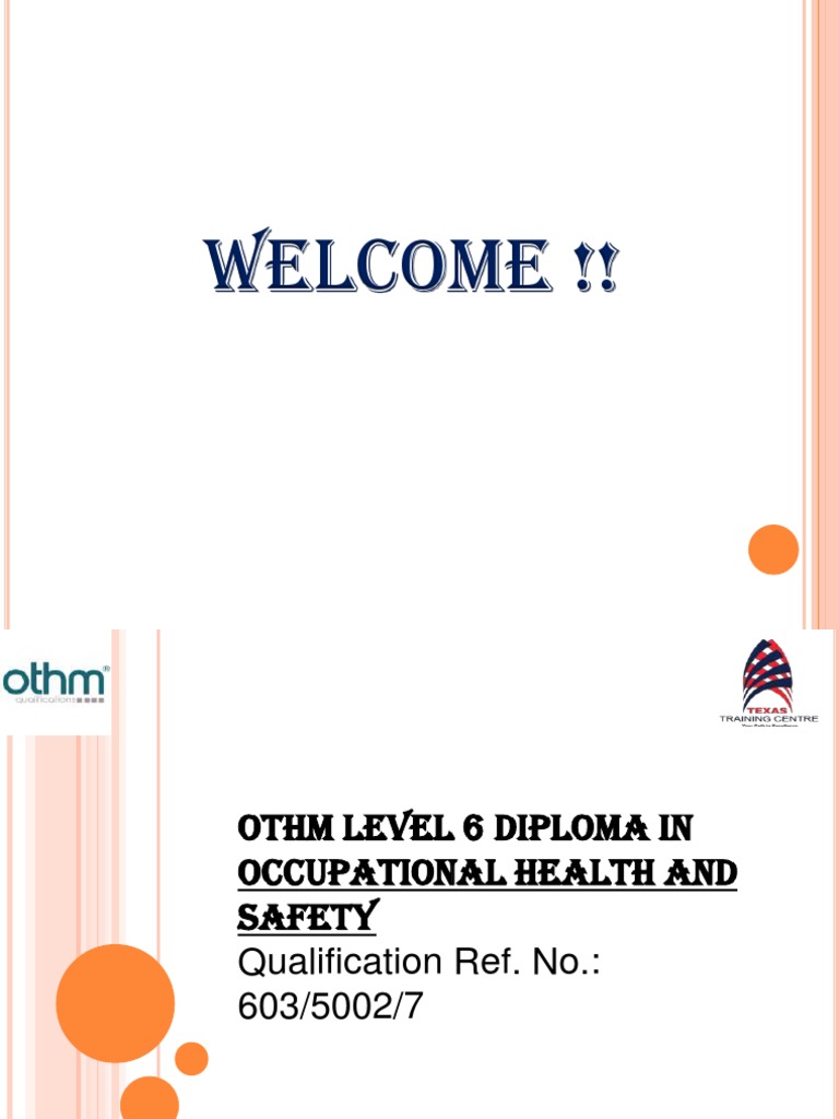 Unit 01 OTHM | PDF | Occupational Safety And Health | Safety