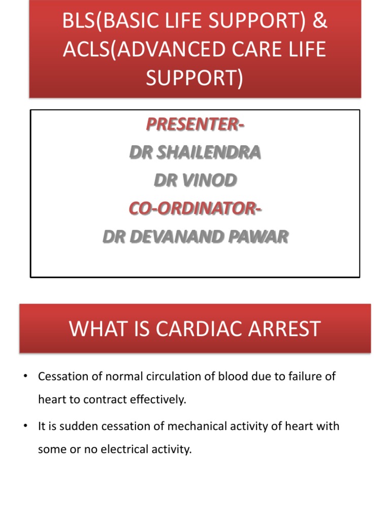 Cardiac Arrest: BLS & ACLS Overview | PDF | Cardiopulmonary ...