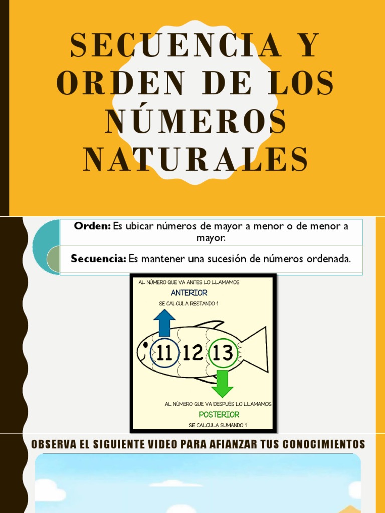 Secuencia y Orden de Los Números Naturales | PDF