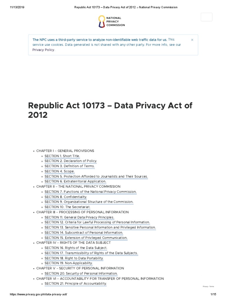 Data Privacy Act of 2012 Overview | PDF | Information Privacy | Privacy