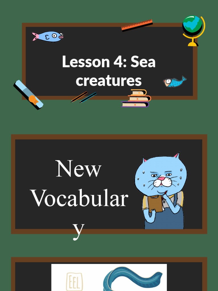 Sea Creatures Vocabulary Lesson | PDF