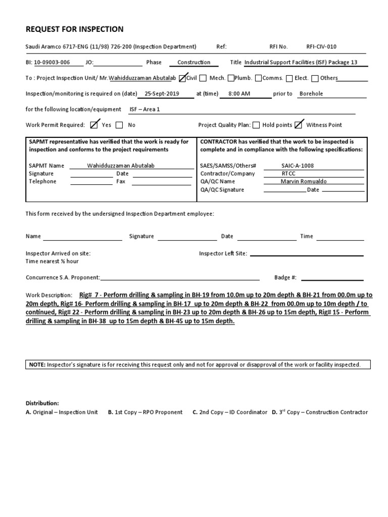 Rfi Civ 010 | PDF | Business