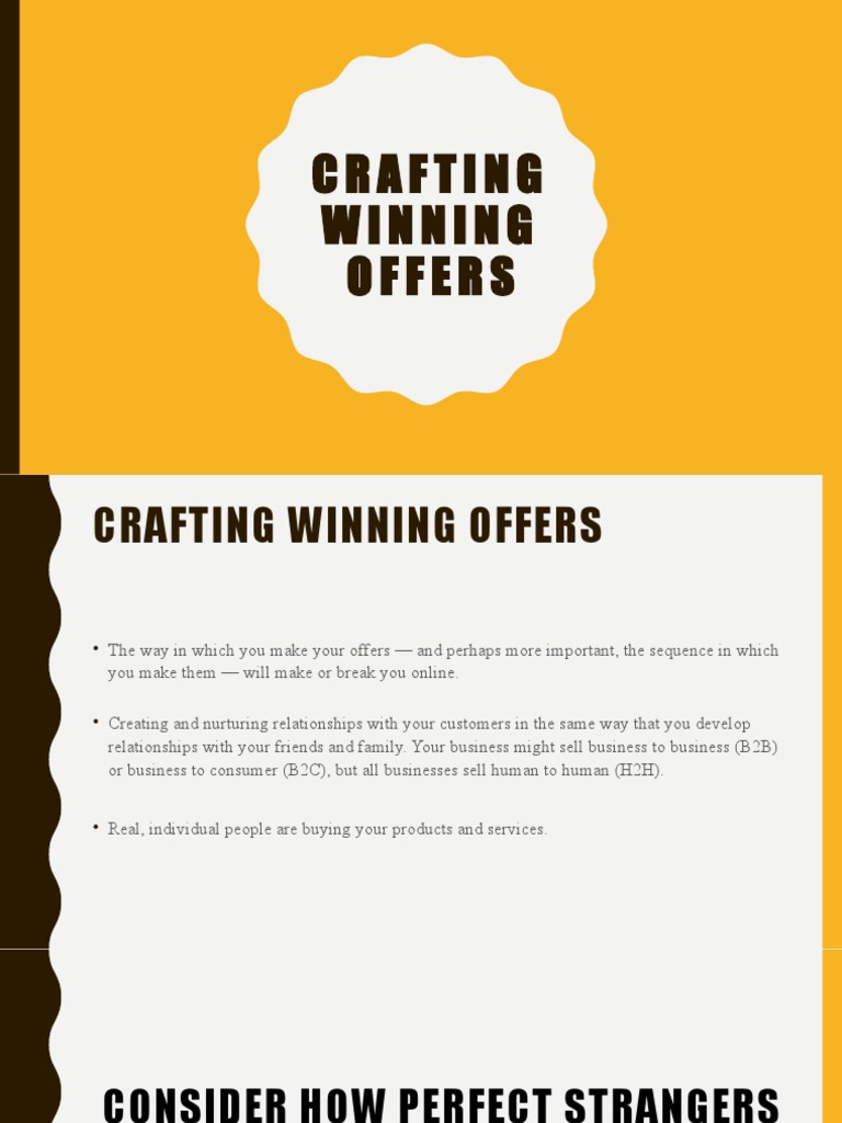 Crafting Effective Online Offers | PDF | Business | Marketing