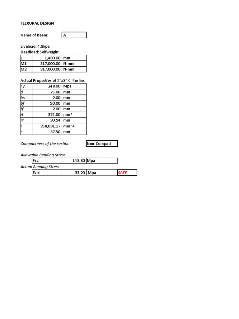 Temfacil Design | PDF | Bending | Structural Engineering