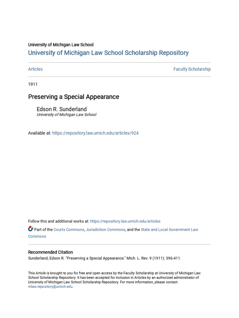 Special Appearance | PDF | Default Judgment | Judgment (Law)