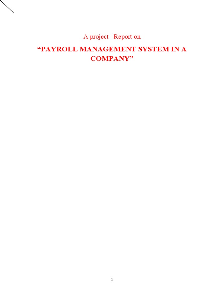 Payroll Management System | PDF | Sql | Databases