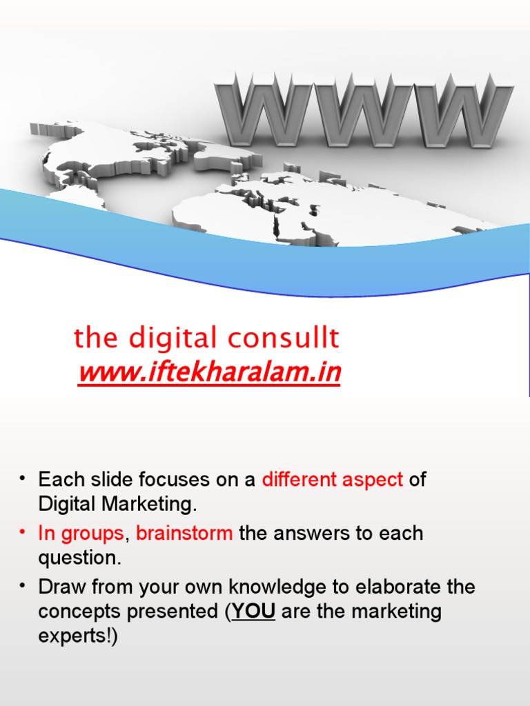 Introduction To Digital Marketing | PDF | Search Engine Optimization ...