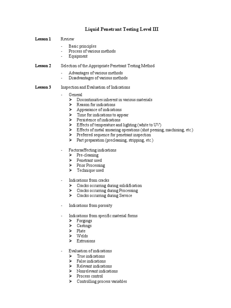 PT Outline Training LV III | PDF