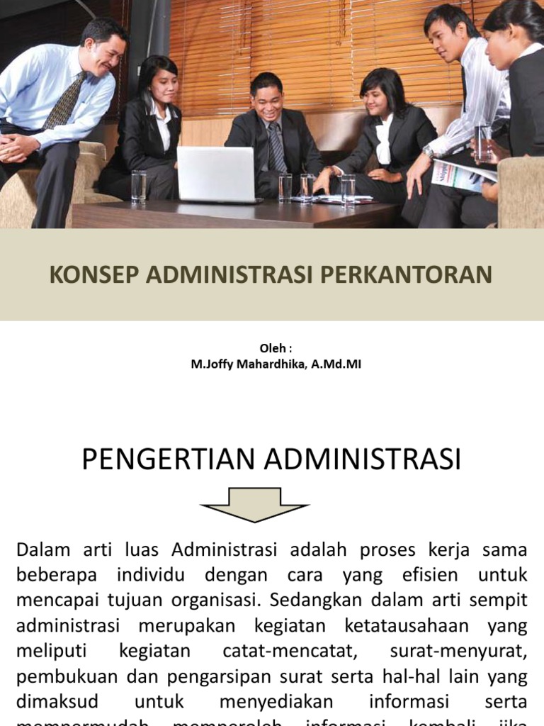 Konsep Administrasi Perkantoran | PDF