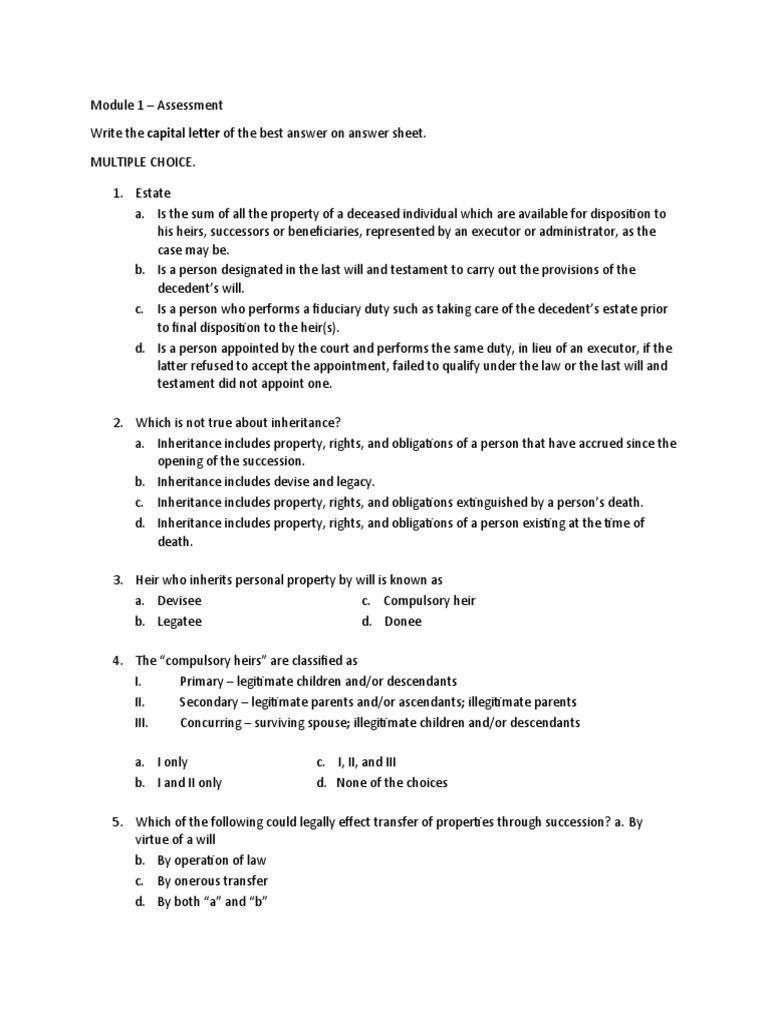 Mod1 Payumo | PDF | Will And Testament | Inheritance