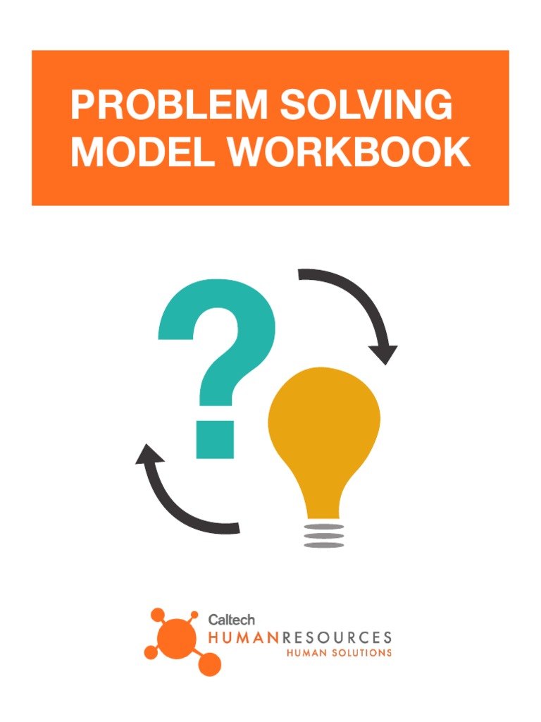 Problem Solving Model Workbook Fillable PDF | PDF | Brainstorming | Goal