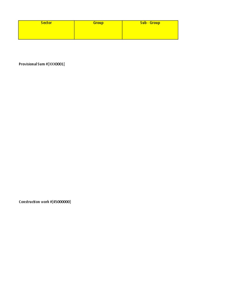 Bill of Quantity Template | PDF | Concrete | Pipe (Fluid Conveyance)