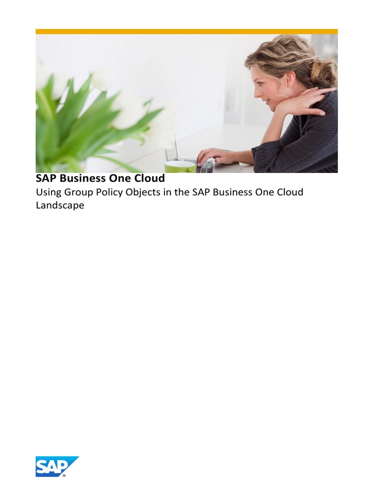 Using Group Policy Objects in The SAP Business One Cloud Landscape ...
