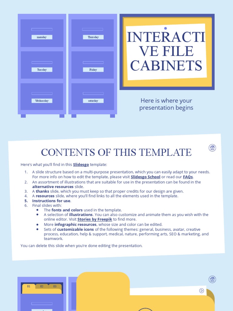 Interacti Ve File Cabinets: Here Is Where Your Presentation Begins ...