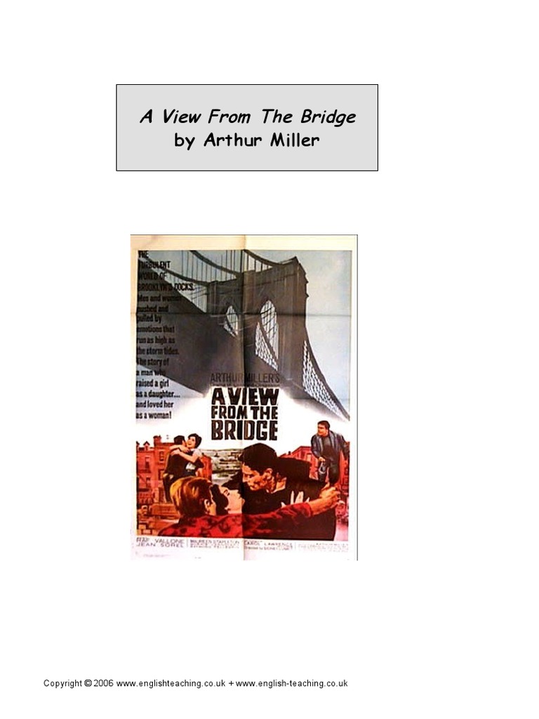 A View From The Bridge: by Arthur Miller | PDF | Tragedy