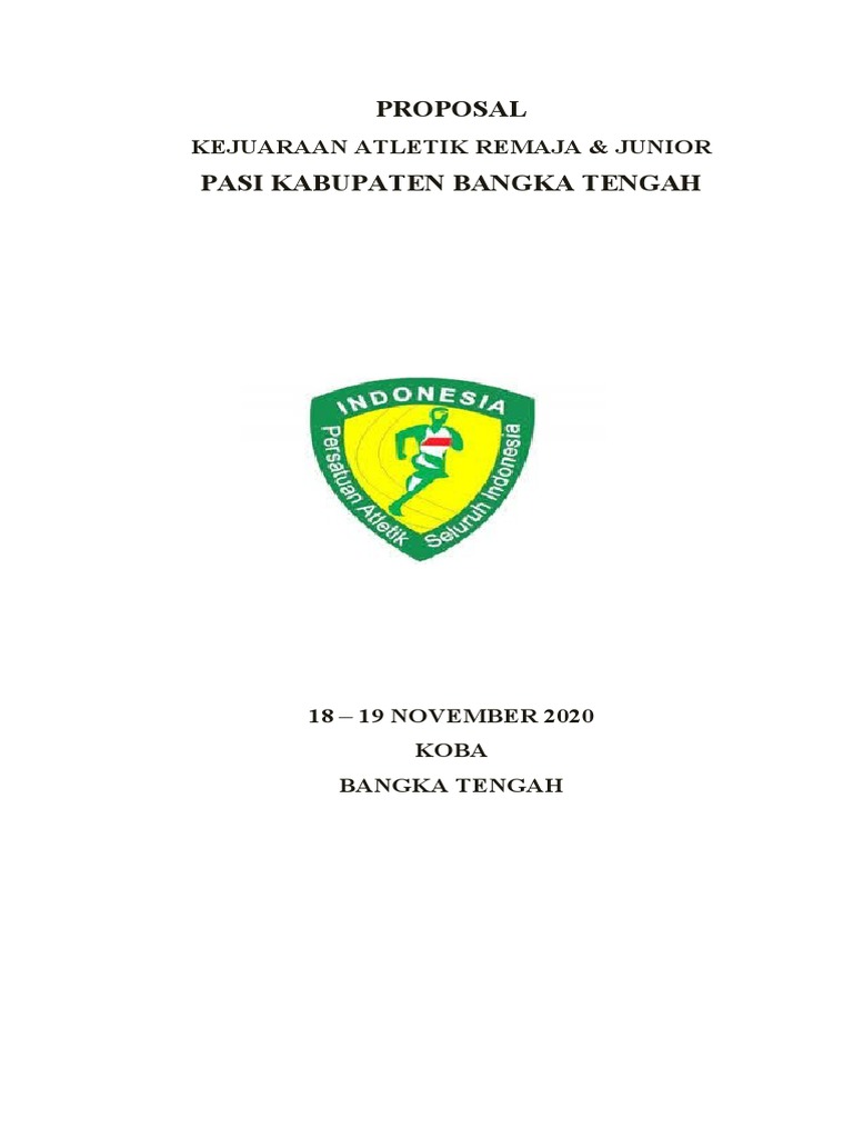 Proposal Atletik | PDF