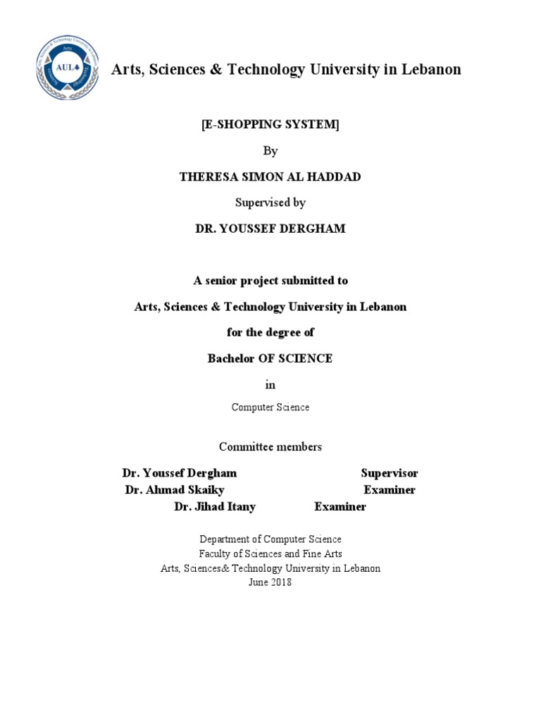 Arts, Sciences & Technology University in Lebanon: Computer Science ...