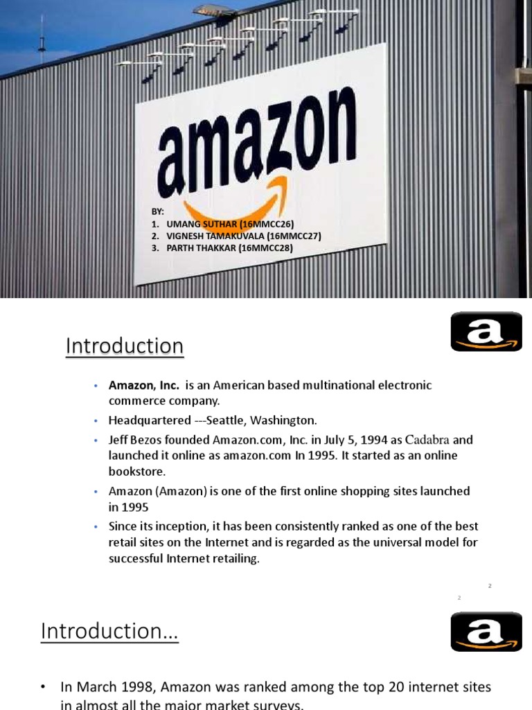 Amazon PDF | PDF | E Commerce | Supply Chain
