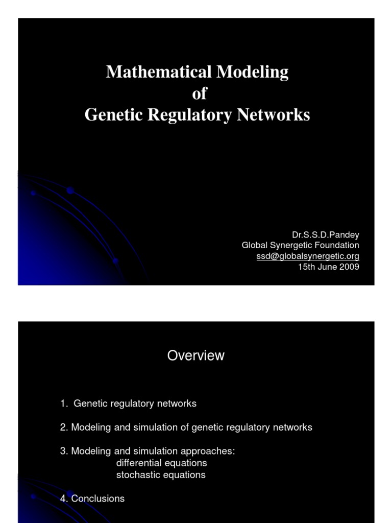 Modeling of Genetic Regulatory Networks | PDF | Gene | Gene Expression