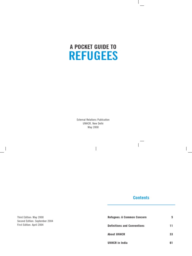 Refugees: A Pocket Guide To | PDF | Refugee | United Nations High ...