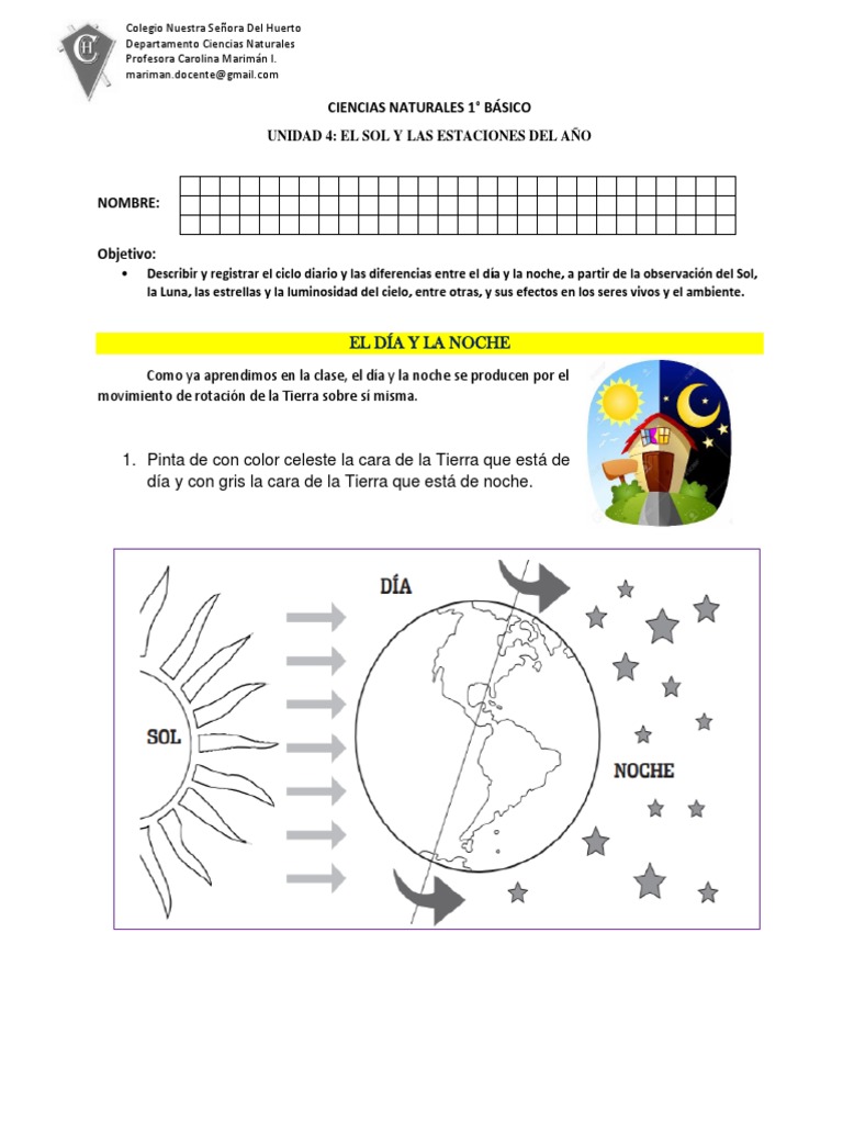 Ciclo del Día y la Noche para Niños | PDF