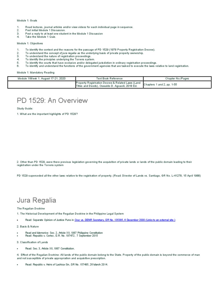 PD 1529: An Overview | PDF | Common Law | Property