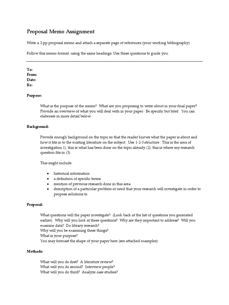Short Proposal Template | PDF