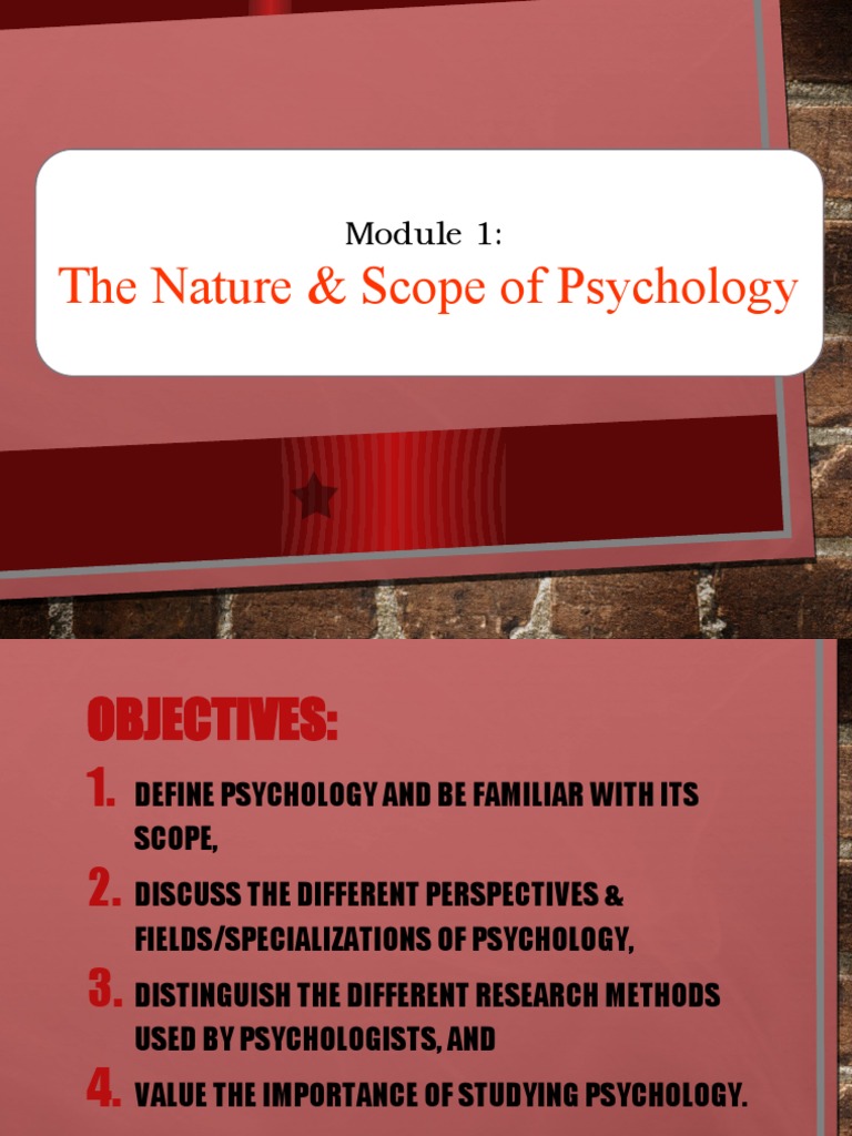 Topic 1 Nature of Psychology | PDF | Psychology | Epistemology