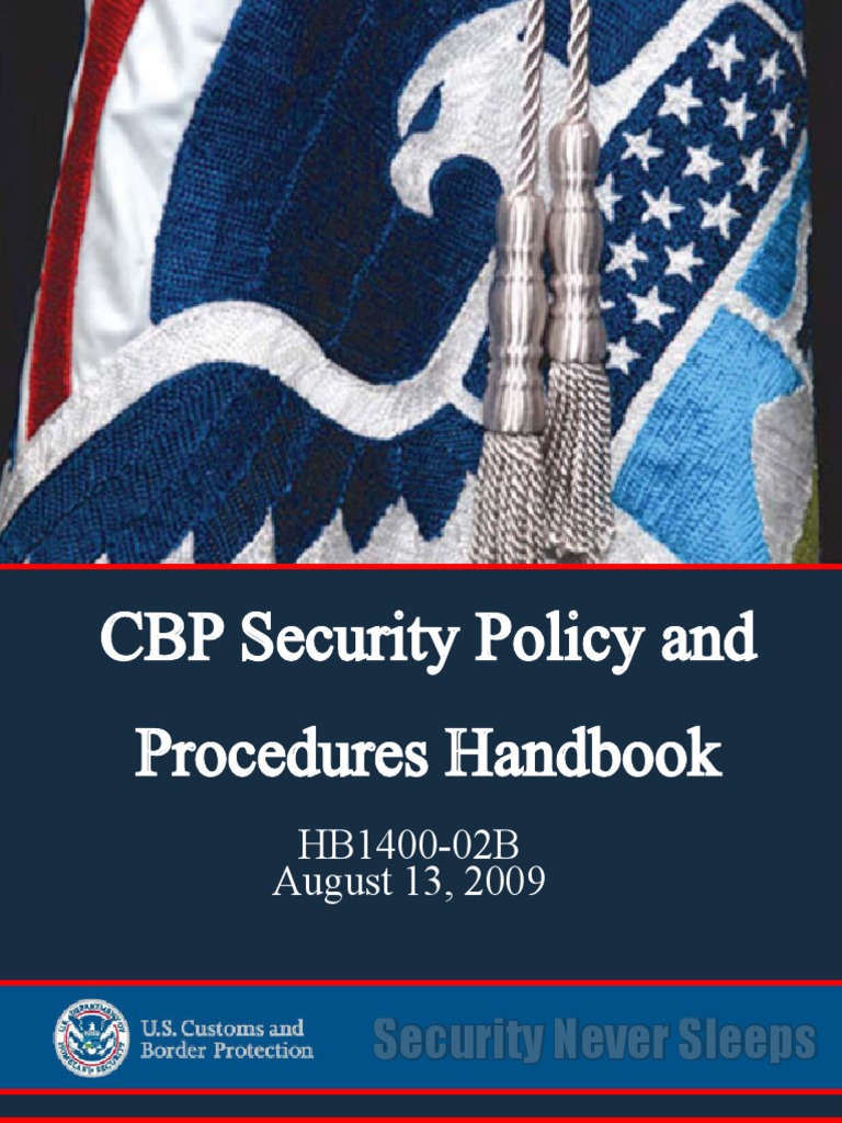 CBP SecurityHandbook PDF | PDF | U.S. Customs And Border Protection ...