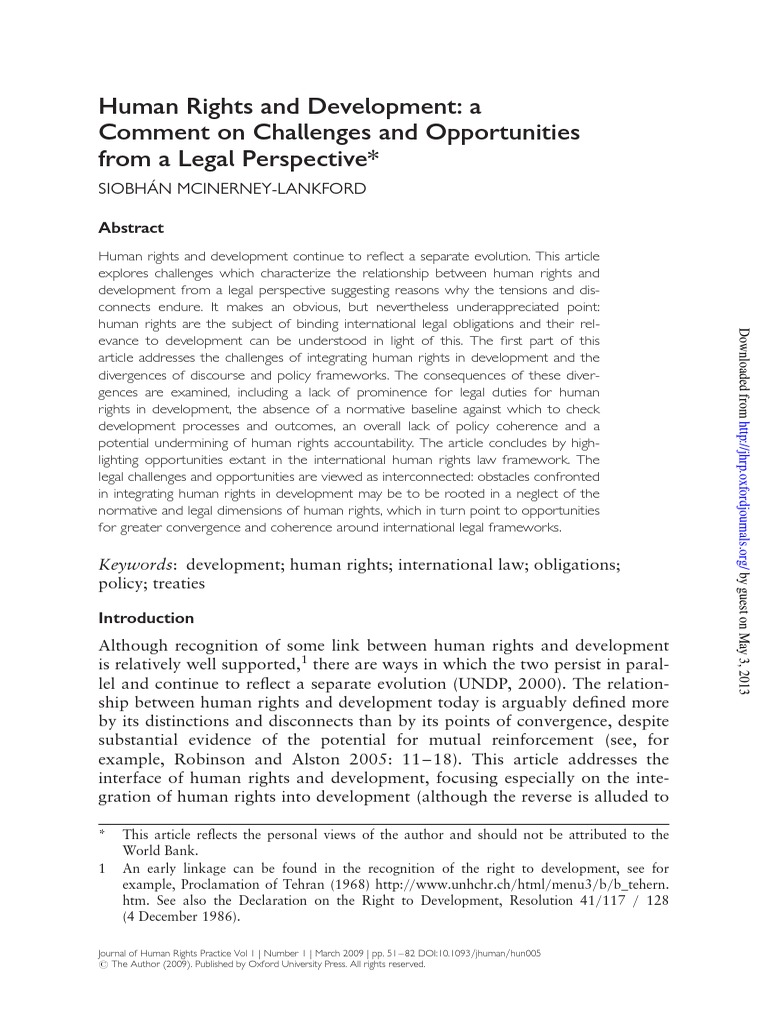 Human Rights & Development PDF | Download Free PDF | Aid Effectiveness ...