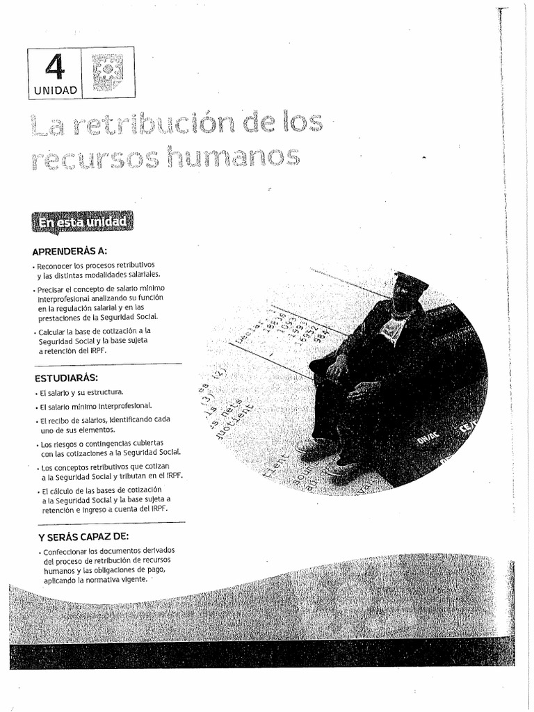 Tema 4 Retribución de Los RRHH | PDF