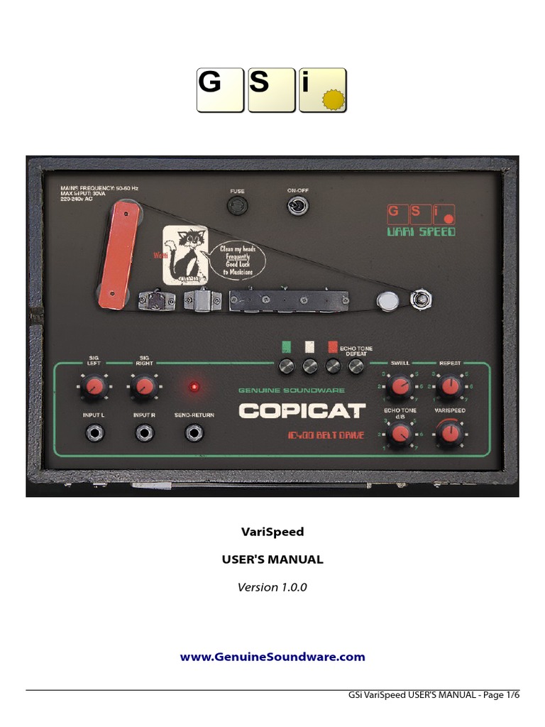 GSi VariSpeed PDF | PDF | Media Technology | Digital Technology