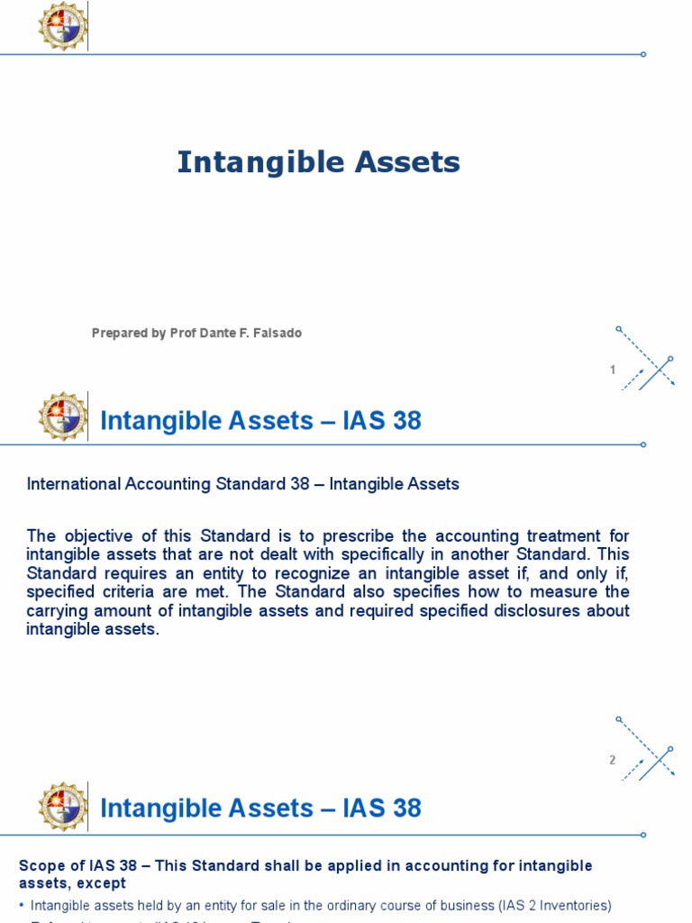 Intangible Assets: Prepared by Prof Dante F. Falsado | PDF | Intangible ...