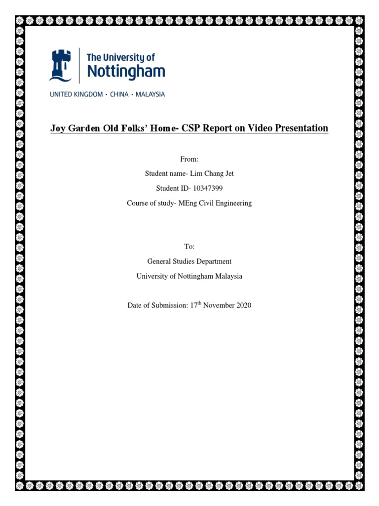 CSP Report On Video Presentation | PDF | Policy | Business