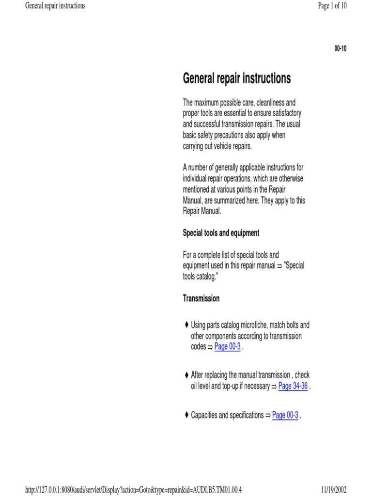 Transmission Repair Guidelines | PDF | Bearing (Mechanical) | Manual ...
