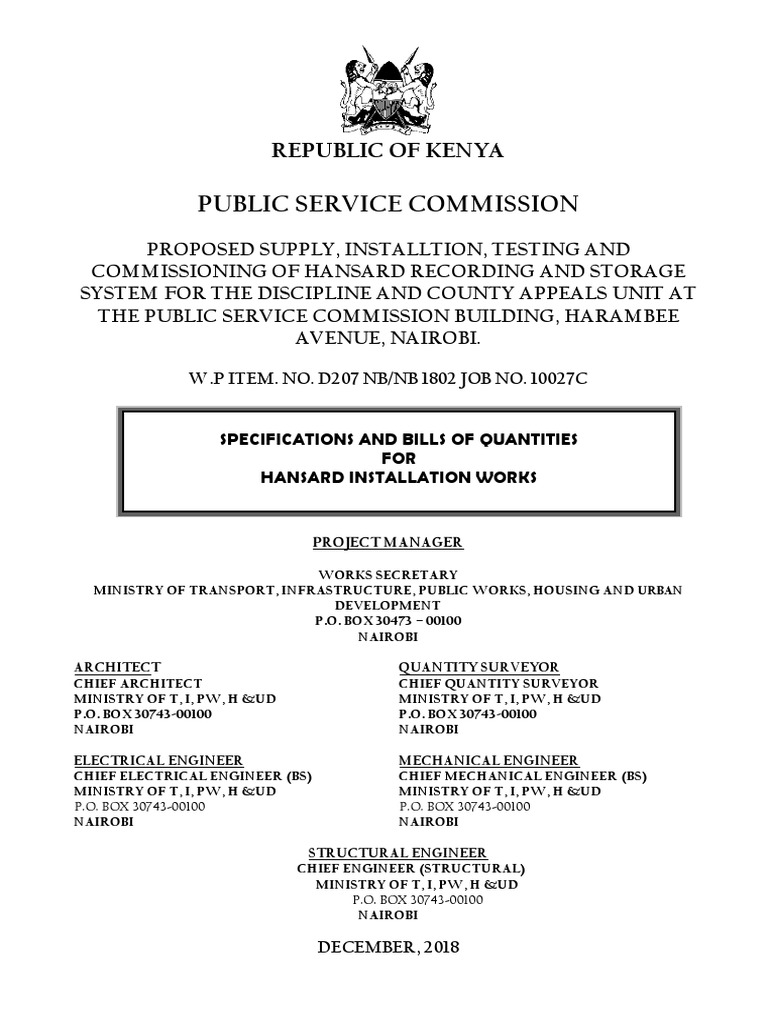 Hansard System Installation Proposal | PDF | Legal Tender | Guarantee