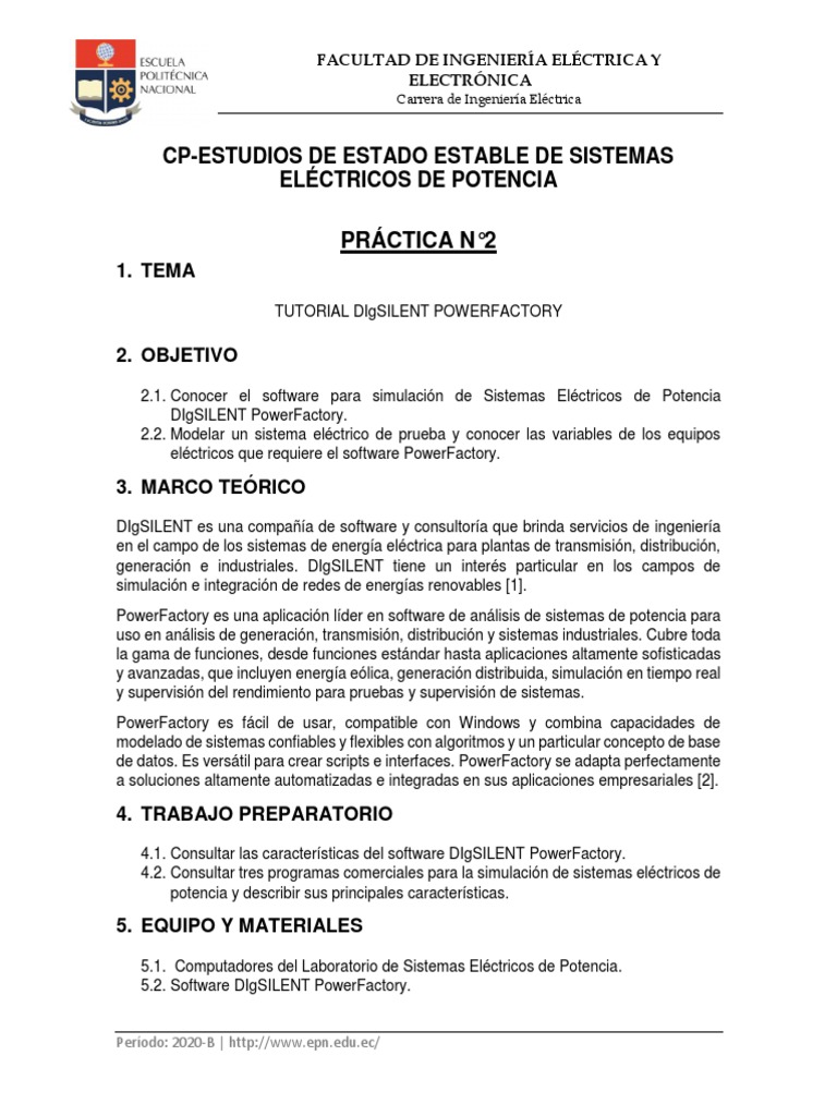 Tutorial DIgSILENT PowerFactory | PDF | Simulación | Software